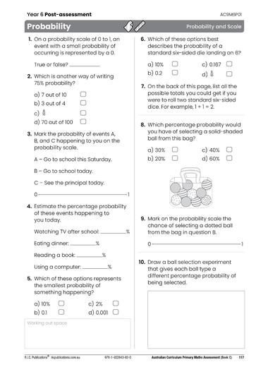 AC Primary Maths Assessment - Book C | Mathematics | Year 5, Year 6