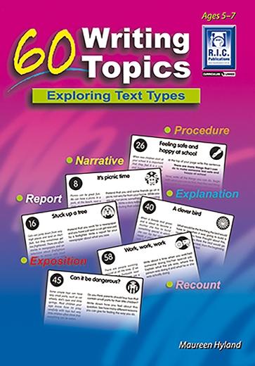 60 Writing Topics – Exploring text types – Ages 5–7 | Early Childhood ...