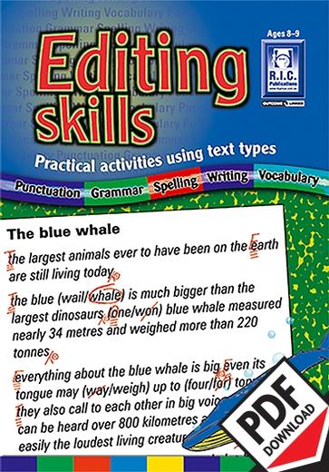 Editing Skills – Practical activities using text types – Ages 8–9 ebook ...