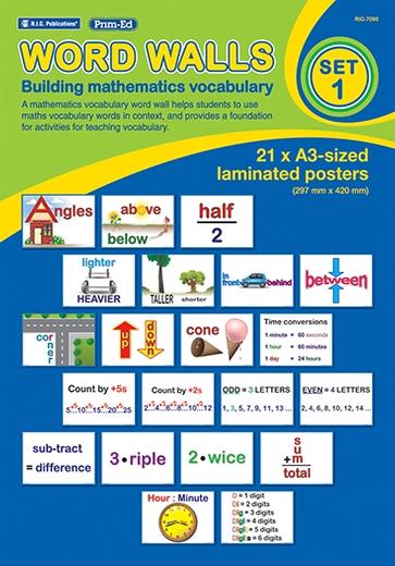 Word Walls Poster Set 1 | English, Mathematics | Year 1, Year 2, Year 3 ...