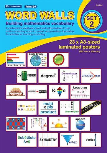 Word Walls Poster Set 2 | English, Mathematics | Year 1, Year 2, Year 3 ...