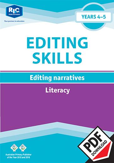 Editing narratives – Years 4–5 digital unit | Australian Curriculum ...