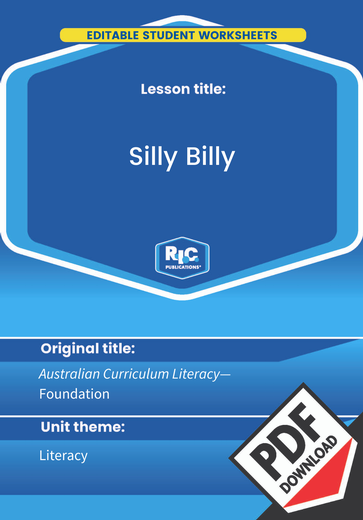 Silly billy | Australian Curriculum Literacy