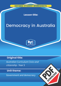 Democracy in Australia | Australian Curriculum Civics and citizenship ...