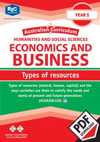Economics and Business | Types of Resources | Year 5 digital unit