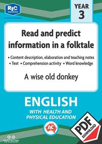 Comprehension text – A wise old donkey – Year 3 digital unit ...