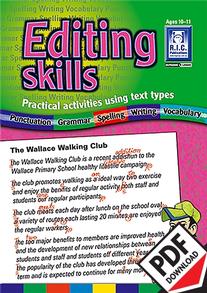 Editing Skills – Practical activities using text types – Ages 10–11 ...
